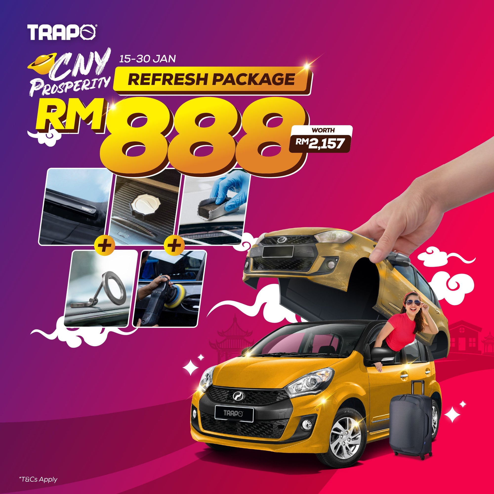 CNY 888 Refresh Package - TRAPO® Car Mat Malaysia